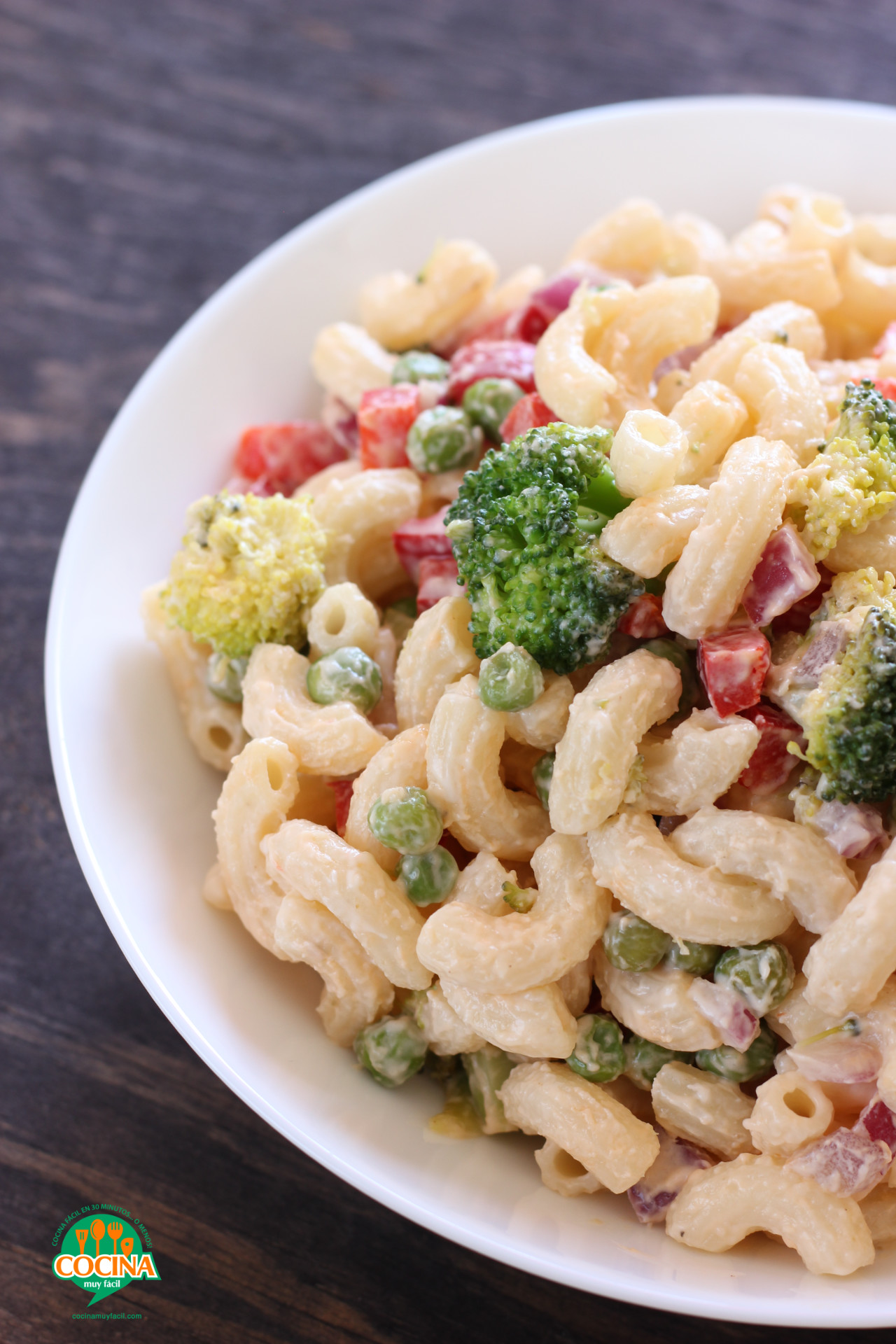 Ensalada de pasta con verduras. Receta | Cocina Muy Facil