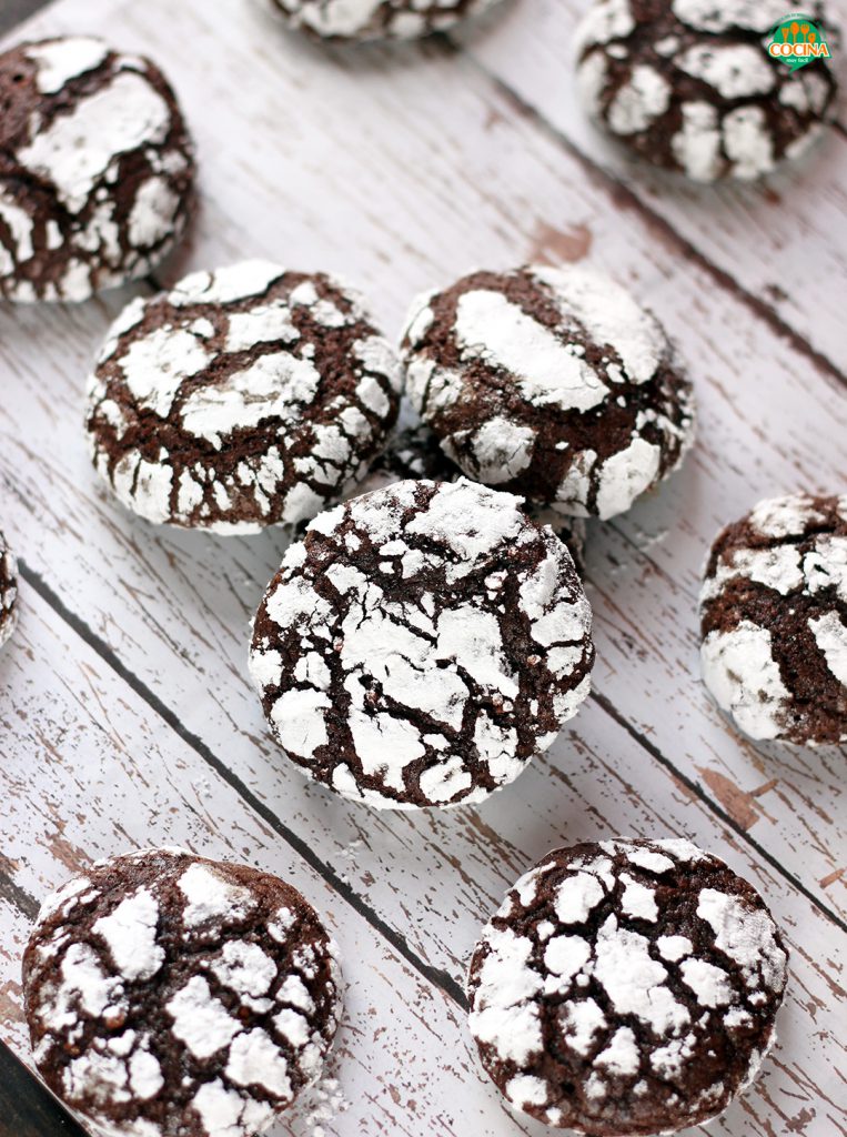 Galletas craqueladas de chocolate. Receta | Cocina Muy Facil