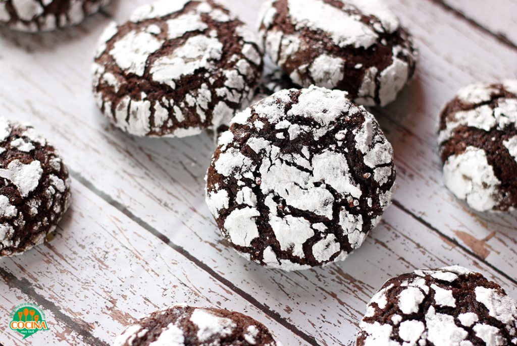 Galletas craqueladas de chocolate. Receta | Cocina Muy Facil